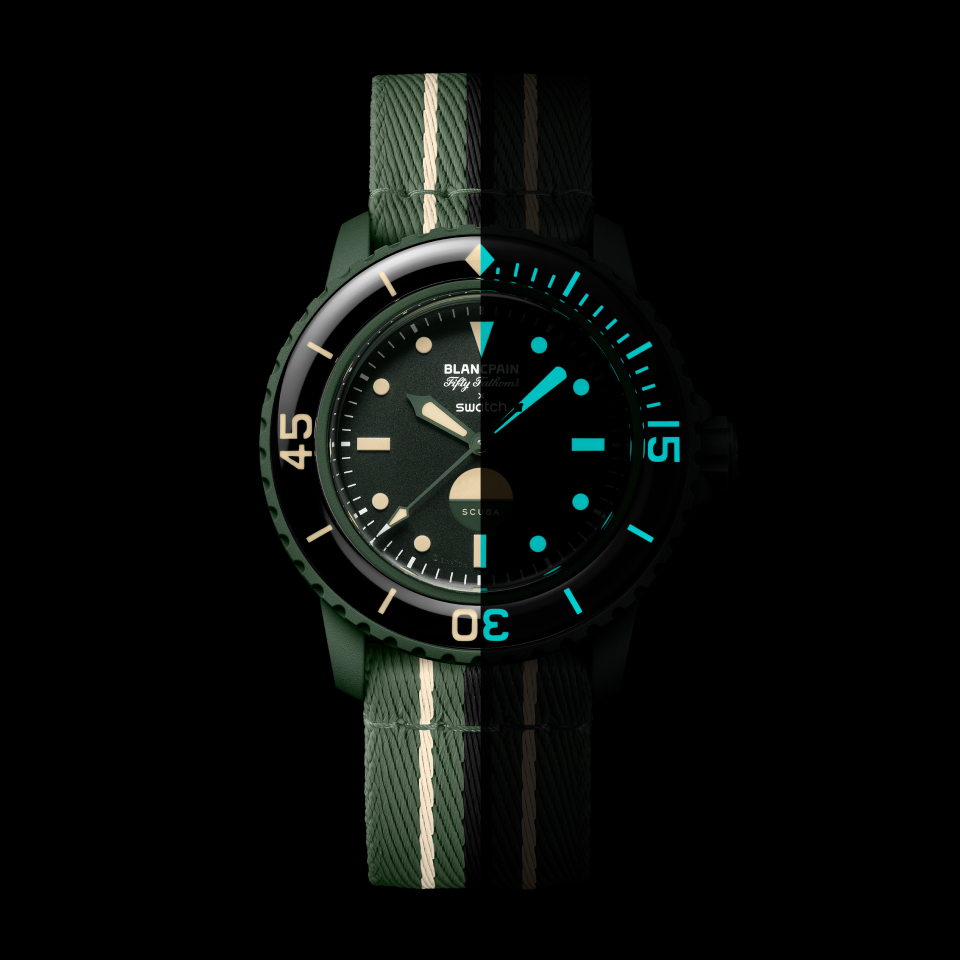 GREEN ABYSS: Bioceramic Scuba Fifty Fathoms系列